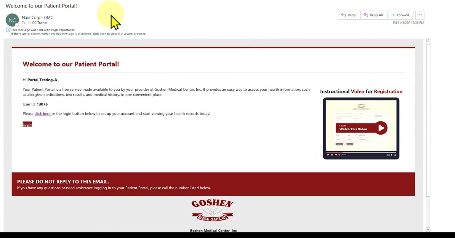 Patient Portal - Guide · Goshen Medical Center